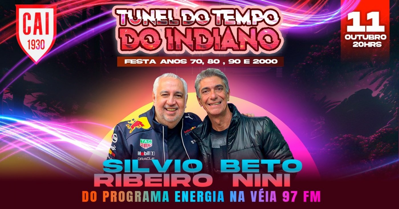 Túnel do Tempo - Clube Indiano em São Paulo - Sympla