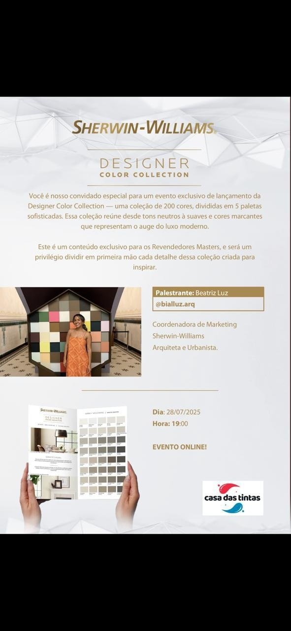 Design Color Collection - Casa das Tintas SE - online - Sympla