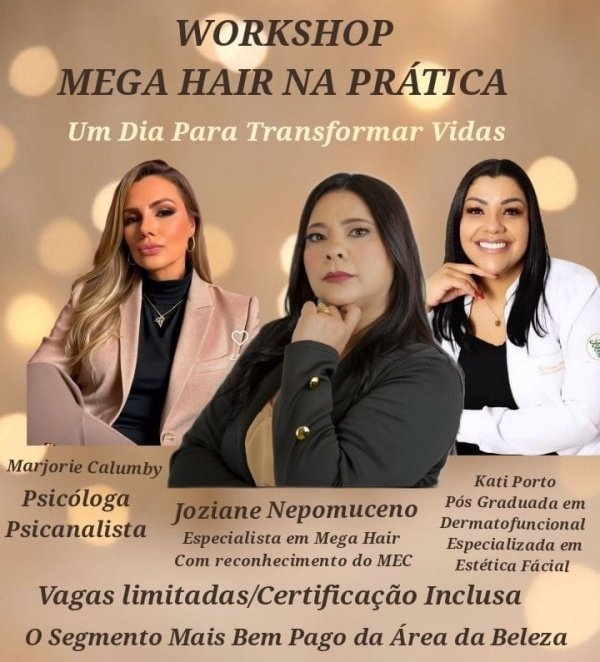 Workshop Mega Hair na Prática em Canoas - Sympla
