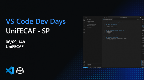 VS Code Dev Days Event | UniFECAF em Taboão da Serra - Sympla
