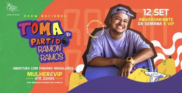 Toma Partido com Ramon Ramos em São José dos Campos - Sympla