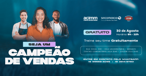 Seja um Campeão de Vendas em Mogi Mirim - Sympla