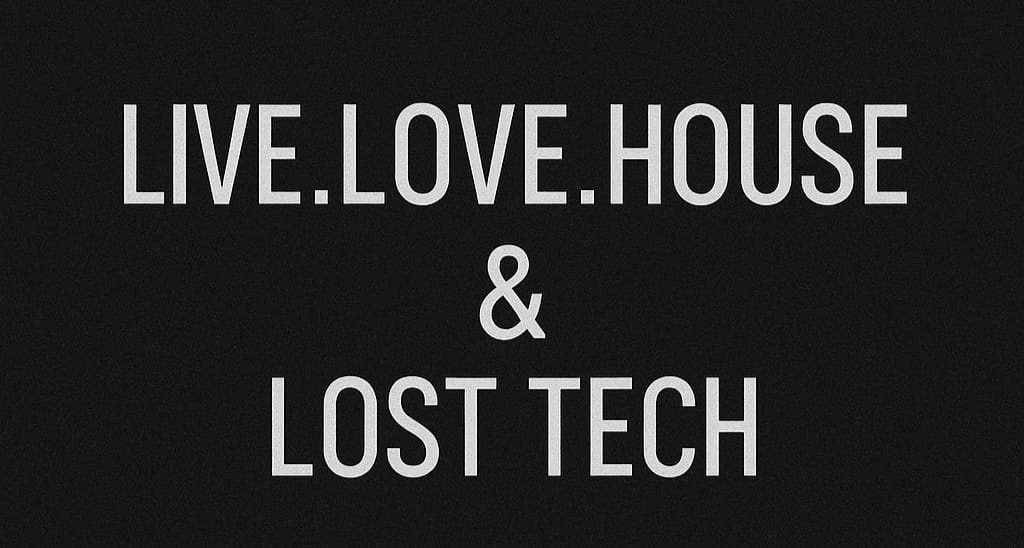 Live.Love.House & Lost Tech em São Paulo - Sympla