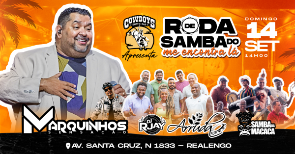 RODA DE SAMBA- ME ENCONTRA LA em Rio de Janeiro - Sympla