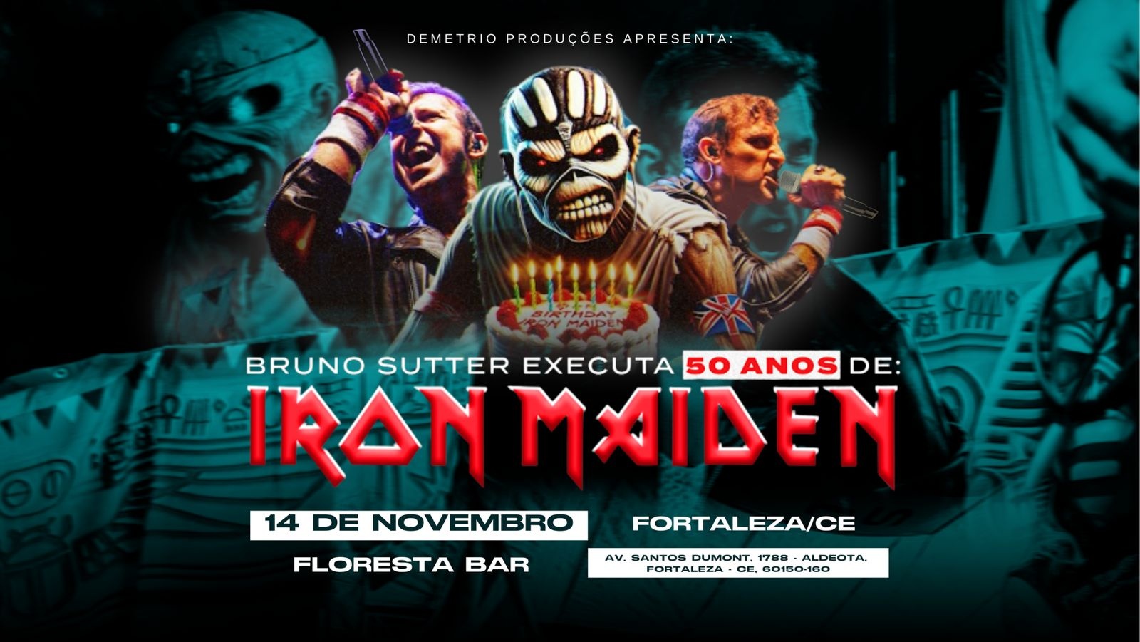 Bruno Sutter Executa Iron Maiden em Fortaleza - Evento ON