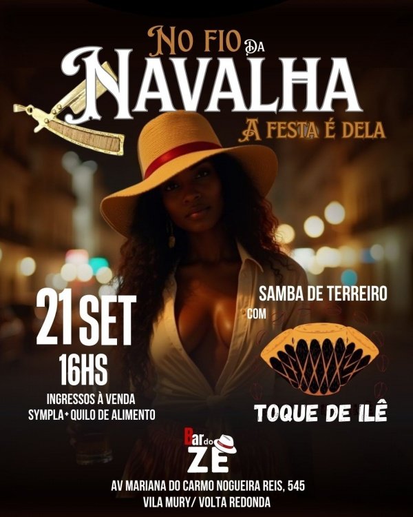 Samba no fio da Navalha em Volta Redonda - Sympla