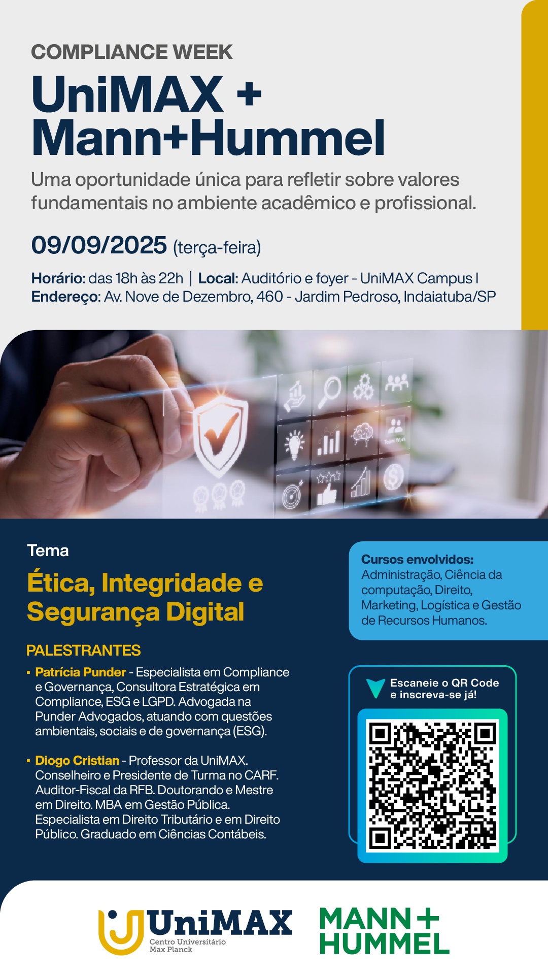 Compliance Week: UniMAX + Mann+Hummel em Indaiatuba - Sympla