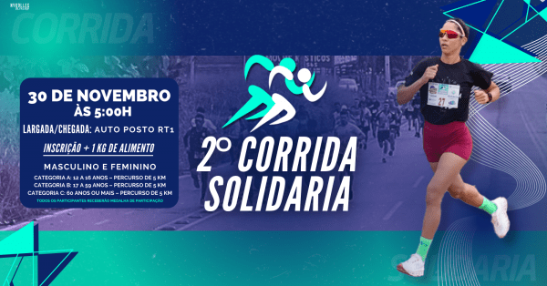 2ª CORRIDA SOLIDÁRIA DE SÃO MIGUEL DO GUAPORÉ - RO em São Miguel do Guaporé - Sympla