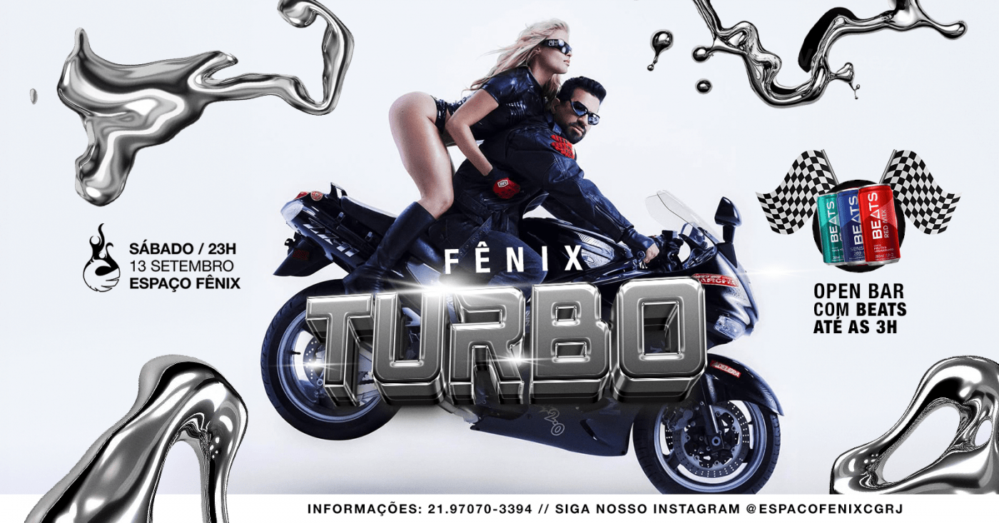 FÊNIX TURBO (Open Bar com 3 tipos de Beats) em Rio de Janeiro - Sympla