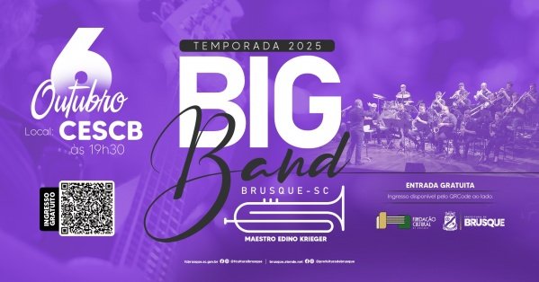Big Band Brusque - Maestro Edino Krieger em Brusque - Sympla