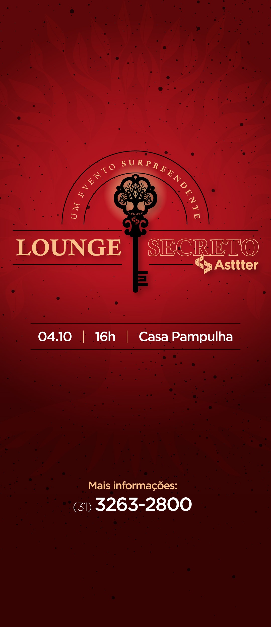 Lounge Secreto Asttter - Festa de Fim de Ano em Belo Horizonte - Sympla