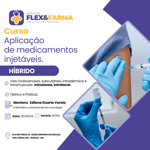 Manaus- AM: Curso Aplicação de Medicamentos Injetáveis. em Manaus - Sympla