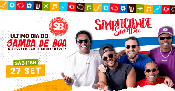 DESPEDIDA SAMBA DE BOA DO SARUÊ FUNCIONÁRIOS em Belo Horizonte - Sympla