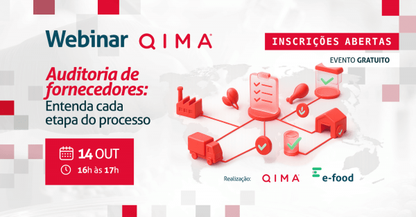 Webinar QIMA & Portal e-food: Auditoria de fornecedores - entenda as etapas do processo - online ...