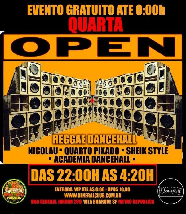 CCPC 15/10 QUARTA OPEN DANCEHALL + TECHNO - Das 22h as 4h20!! em São ...