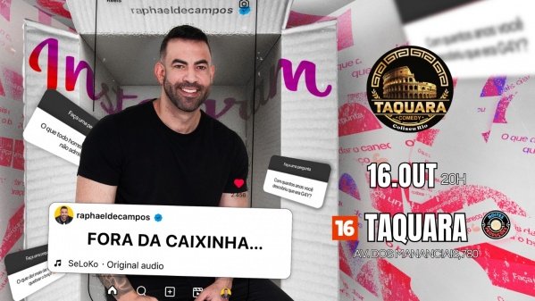 RAPHAEL CAMPOS - SHOW DE COMÉDIA NA TAQUARA! em Rio de Janeiro - Sympla