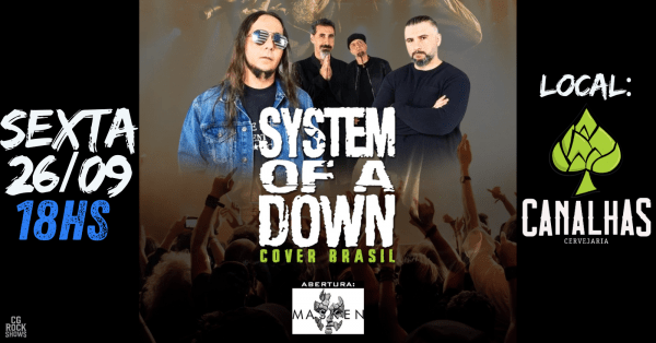 SOAD Cover Brasil no Canalhas em Campo Grande - Sympla