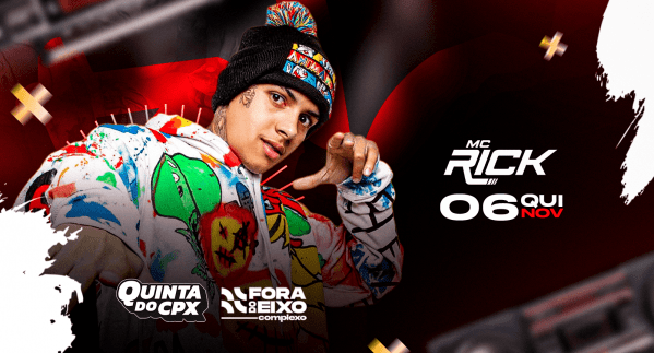 MC RICK na QUINTA do CPX (06/11) em Brasília - Sympla