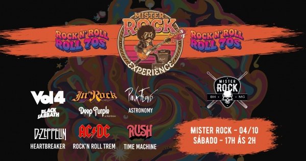 04/10 - Mister Rock Experience: Black Sabbath, Led Zeppelin, AC/DC, Rush, Pink Floyd e Deep ...