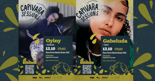 Capivara Sessions- OYINY+ GABELUDA em Cascavel - Sympla