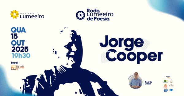 Roda Lumeeiro de Poesia: Jorge Cooper em Maceió - Sympla