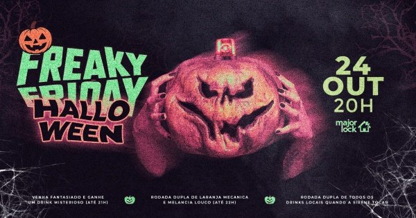 Freaky Friday Halloween| 24/10 Major Lock em Belo Horizonte - Sympla