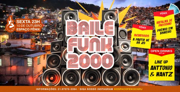 BAILE FUNK 2000 (Open Drinks) em Rio de Janeiro - Sympla