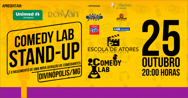 NOITE DE STAND UP - COMEDY LAB em Divinópolis - Sympla