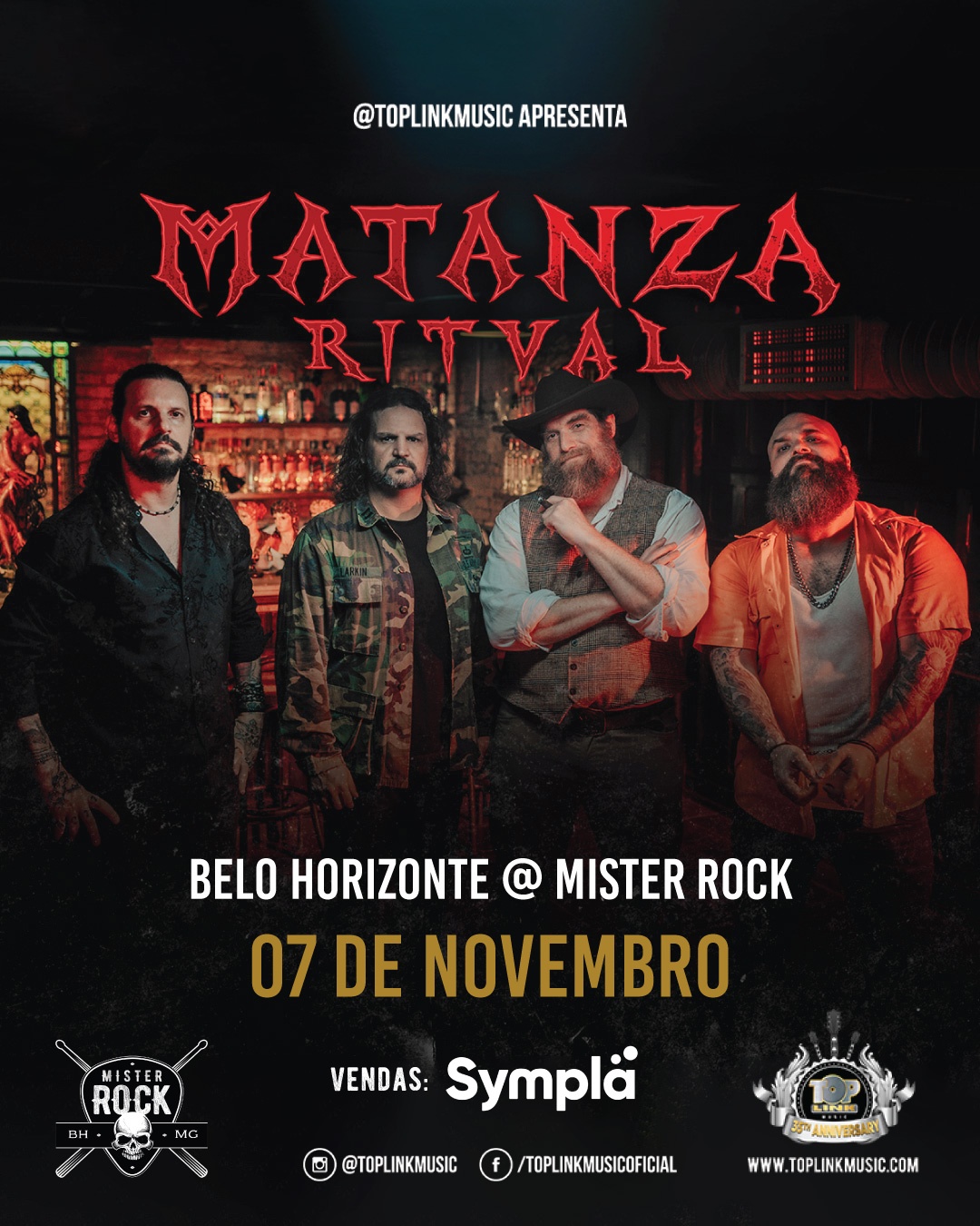 07/11 - Matanza Ritual em Belo Horizonte em Belo Horizonte - Sympla