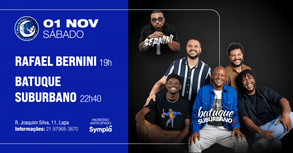 Rafael Bernini e Batuque suburbano em Rio de Janeiro - Sympla