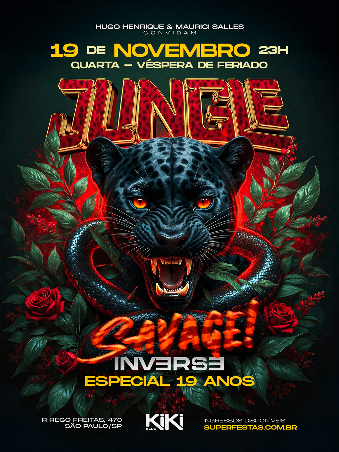 JUNGLE SAVAGE INVERSE em São Paulo - Sympla