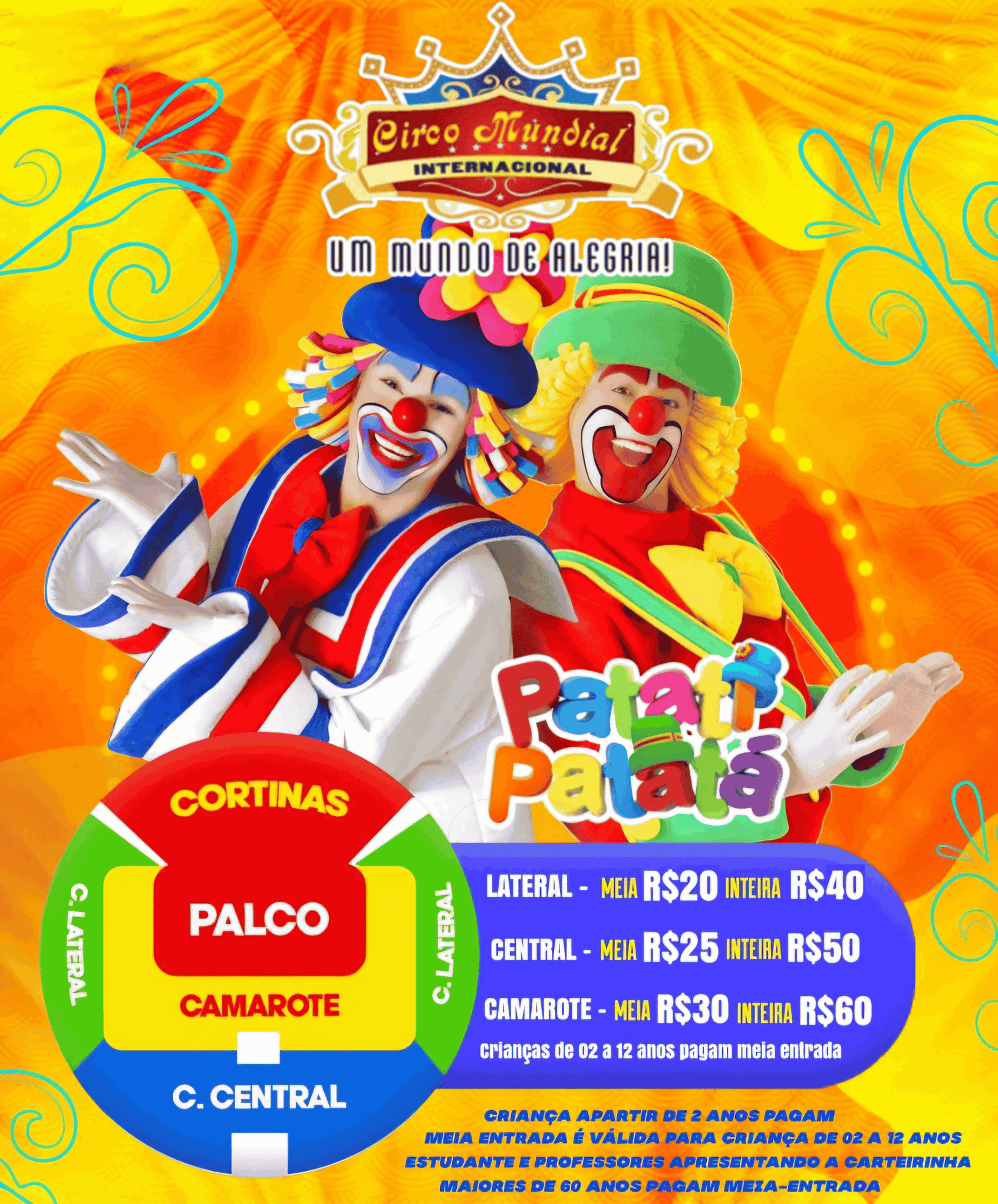 PATATI PATATÁ - PONTAL SP - DOMINGO 16H em Pontal - Sympla