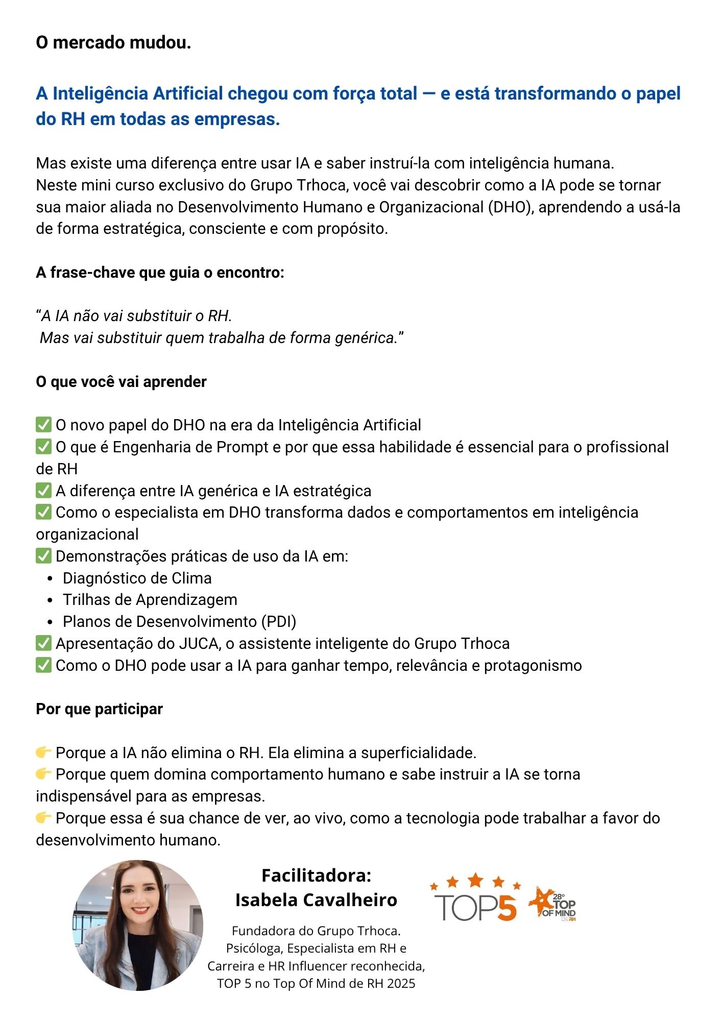 O RH Inteligente – Como a IA está redefinindo o papel do DHO nas ...