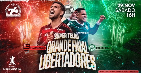 Final Libertadores - Flamengo x Palmeiras - Renascença Clube em Rio de ...
