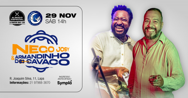 ARMANDINHO FO CAVACO E NEGO JOSY em Rio de Janeiro - Sympla