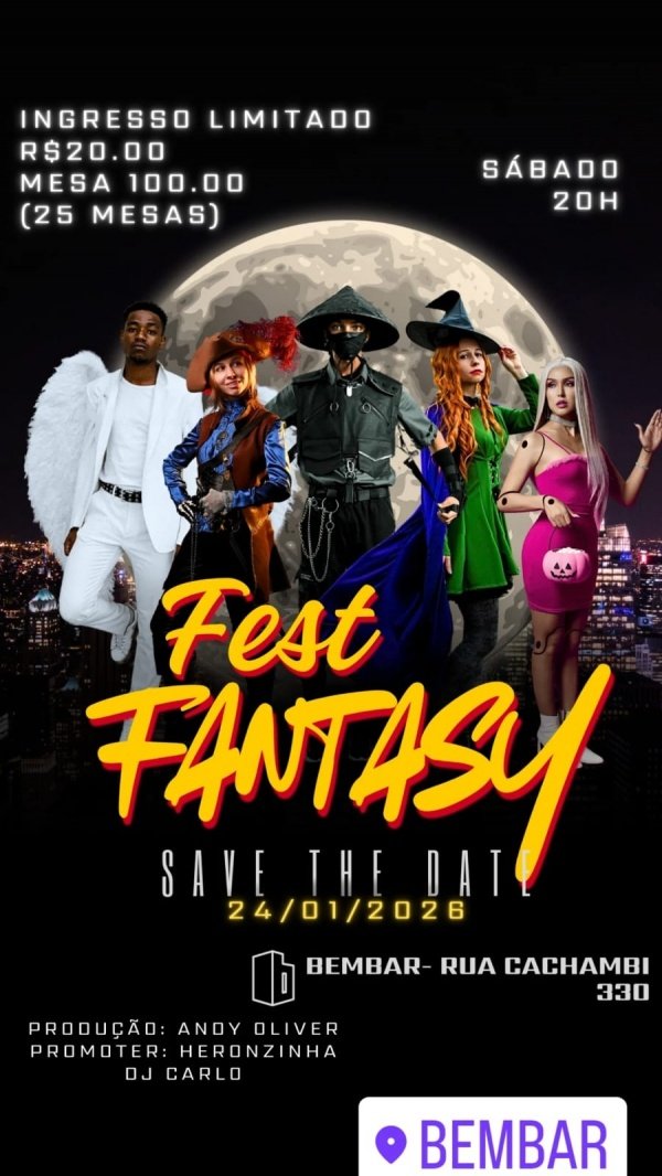 Fest Fantasy- Pré Carnaval em Rio de Janeiro - Sympla