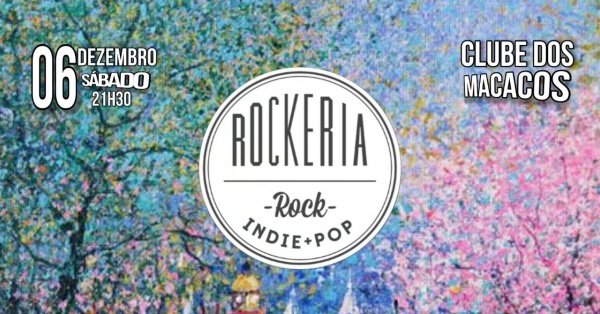 ROCKERIA . 06/12 . Clube dos Macacos em Rio de Janeiro - Sympla
