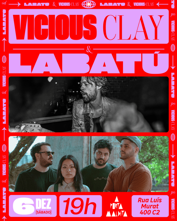 A PORTA MALDITA - LABATU + VICIOUS CLAY em São Paulo - Sympla
