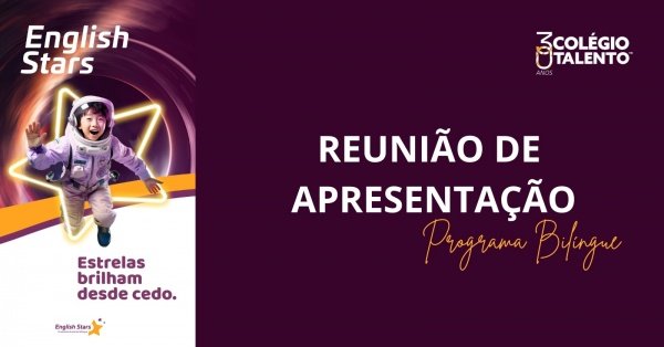 Apresentação Programa Bílingue - English Stars em Cotia - Sympla