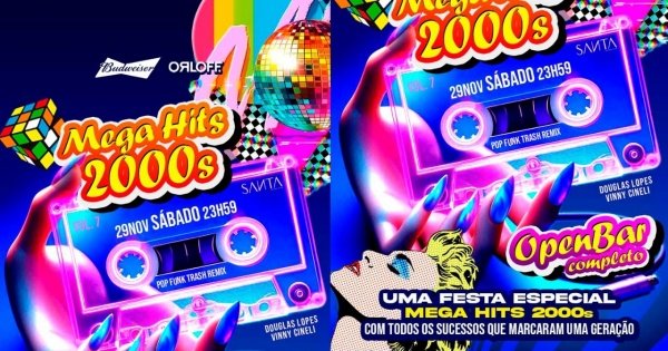 Mega Hits 2000s OPENBAR em São José do Rio Preto - Sympla