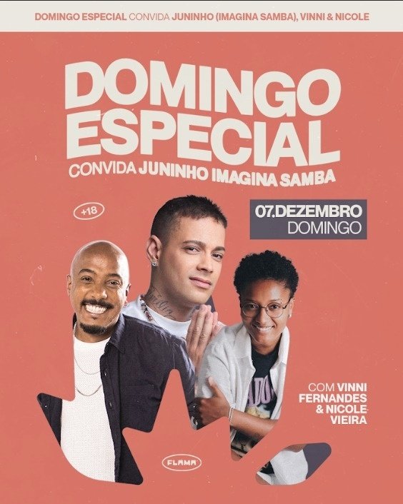 DOMINGO ESPECIAL - JUNINHO IMAGINASAMBA + VINNI FERNANDES E BANDA ...
