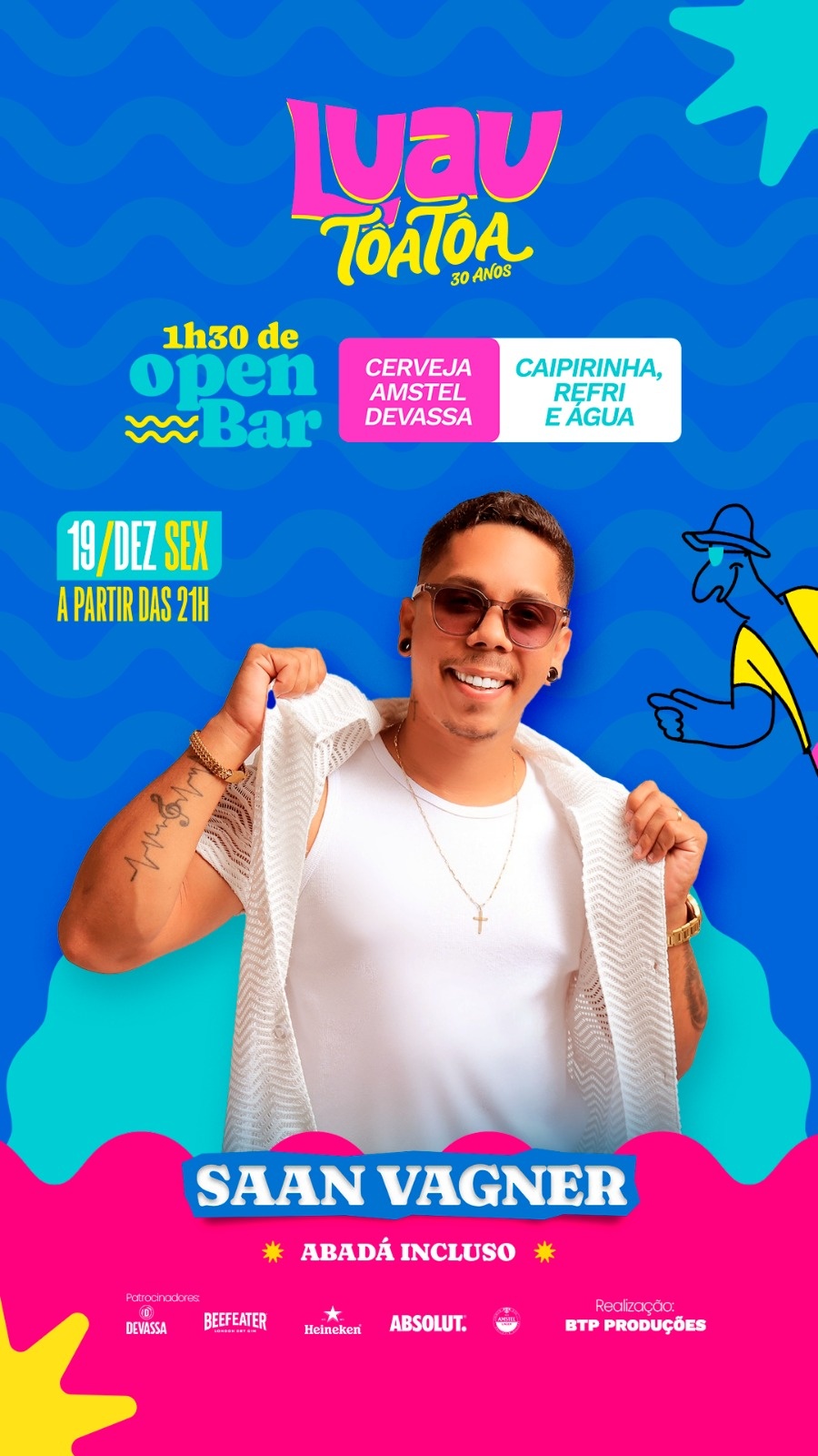 LUAU TÔA TÔA - 19/12/2025 - SEXTA-FEIRA em Porto Seguro - Sympla