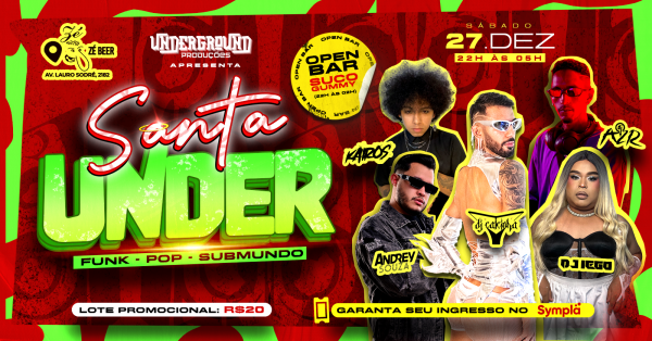 SANTA UNDER | 27.12 em Porto Velho - Sympla