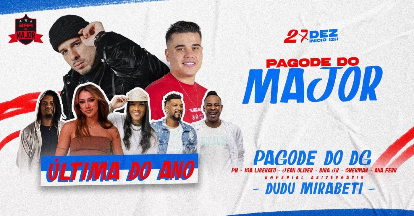 Pagode do Major - Pagode do DG, Isa Liberato, Sherman e convidados em ...