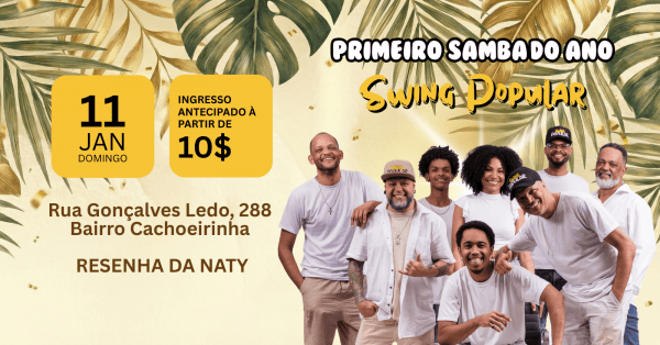 PRIMEIRO SAMBA DO ANO | RESENHA DA NATY |11/01 13:30 em Belo Horizonte ...