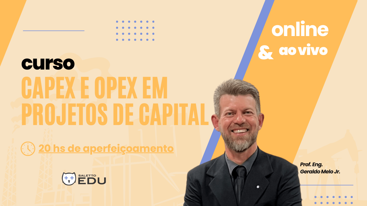 Curso - Capex e Opex em projetos de capital - online - Sympla