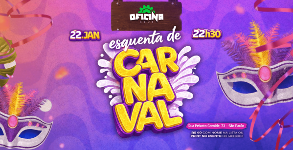 BAILÃO ESQUENTA DE CARNAVAL | OPEN BAR em São Paulo - Sympla