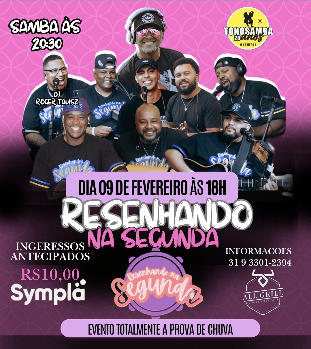PROJETO RESENHANDO NA SEGUNDA em Santa Luzia - Sympla