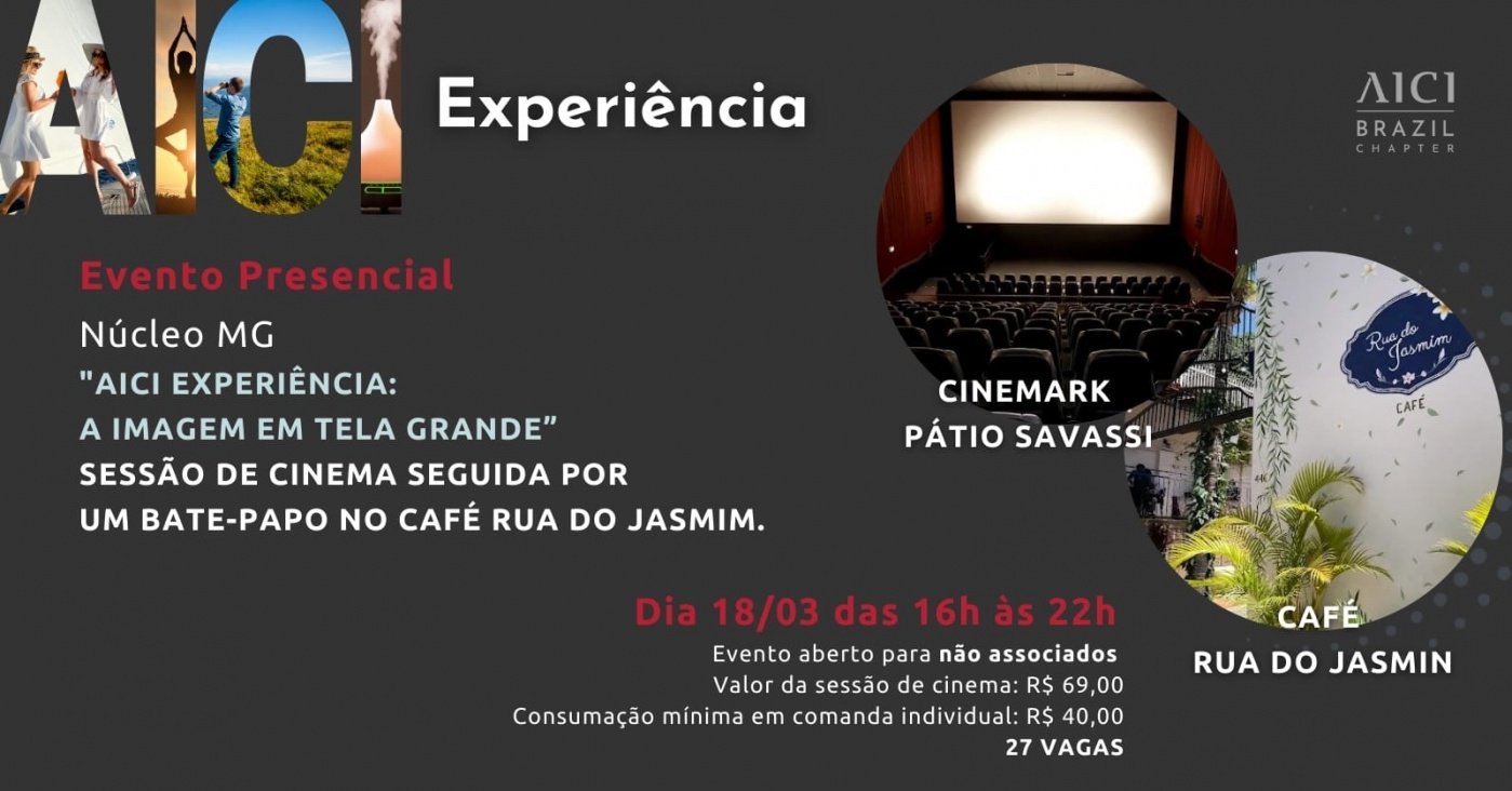 AICI Experiência - imagem em tela Grande! em Belo Horizonte - Sympla