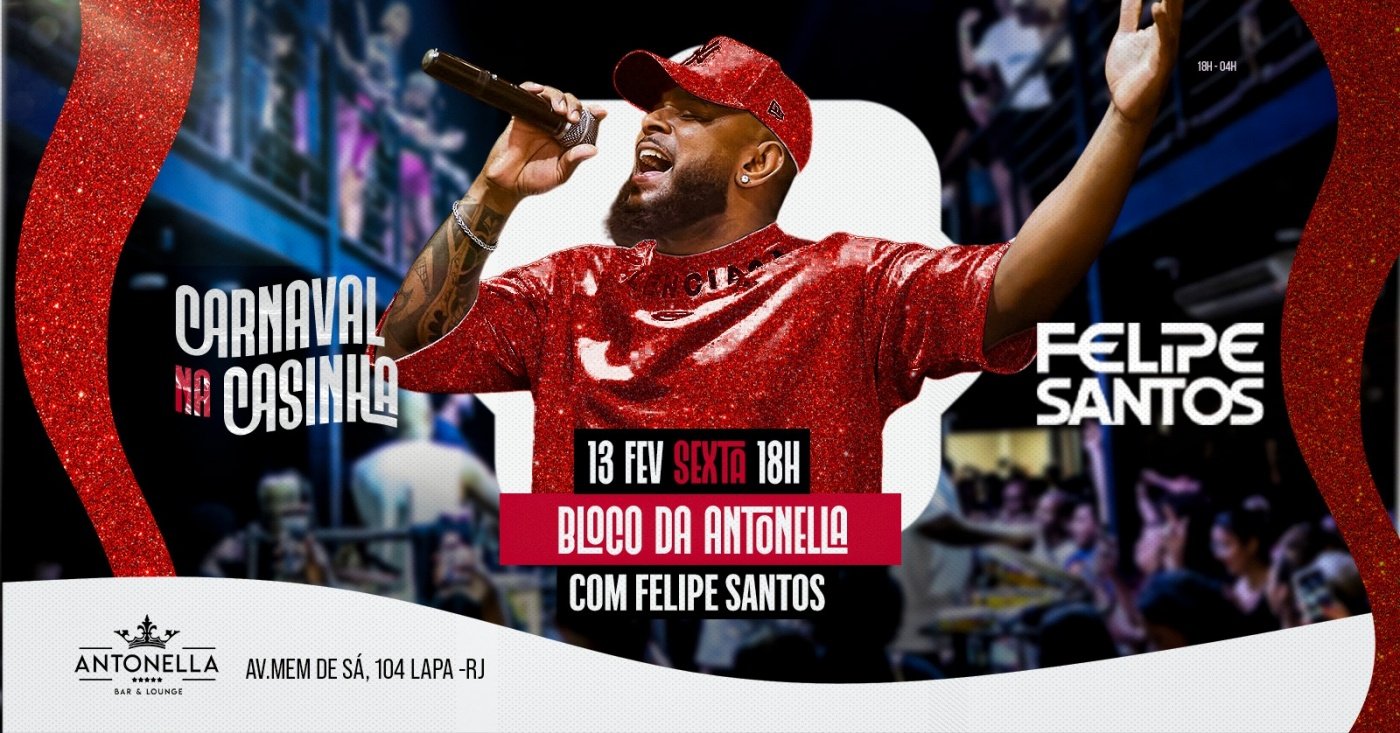 BLOCO DA ANTONELLA COM FELIPE SANTOS em Rio de Janeiro - Sympla